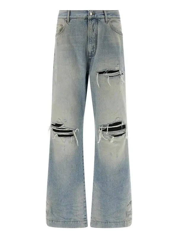 Amiri Mx1 Straight Flare Jeans - Light Blue