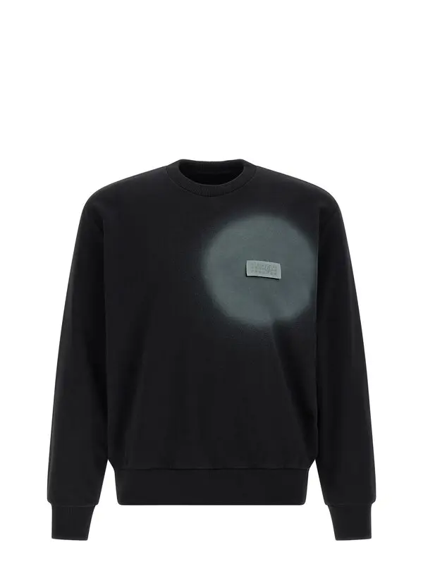 MAISON MARGIELA Numeric Signature Spray Sweatshirt - Black