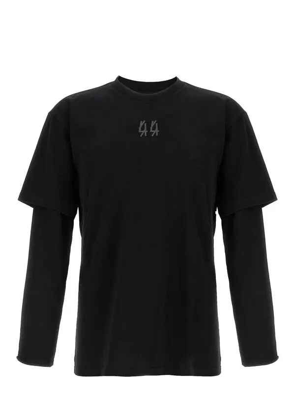 44 LABEL Classic Double Sleeve' T Shirt - Black