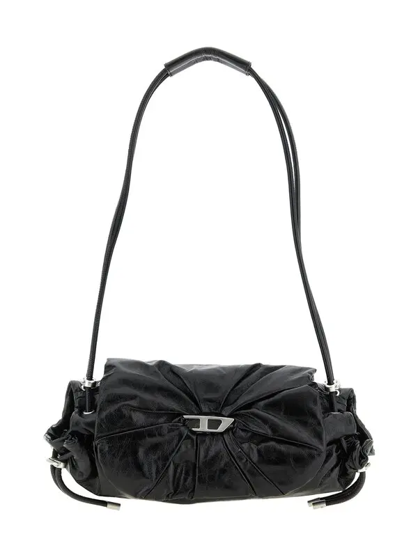 DIESEL Scrunch-d Shoulder Bag - Black