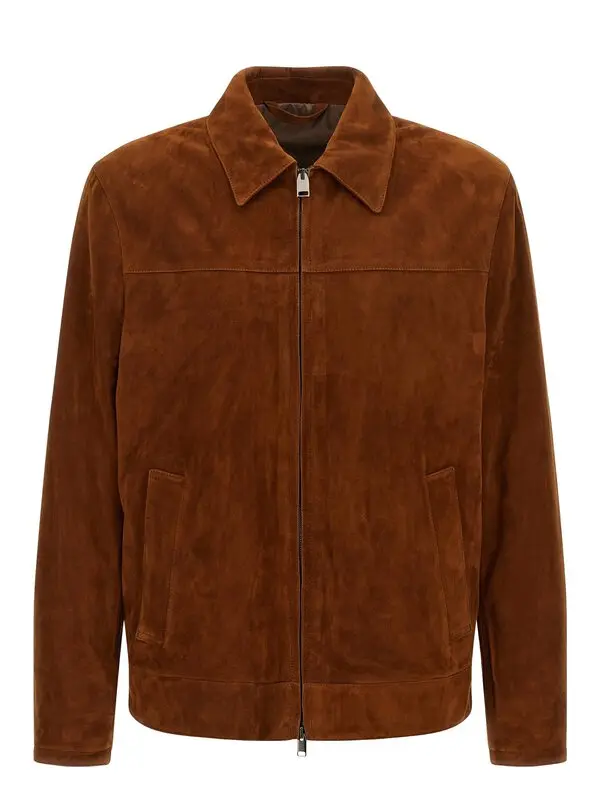 Brioni Suede Blouson - Brown