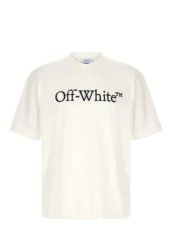Off White Big Bookish Skate' T Shirt - White/black
