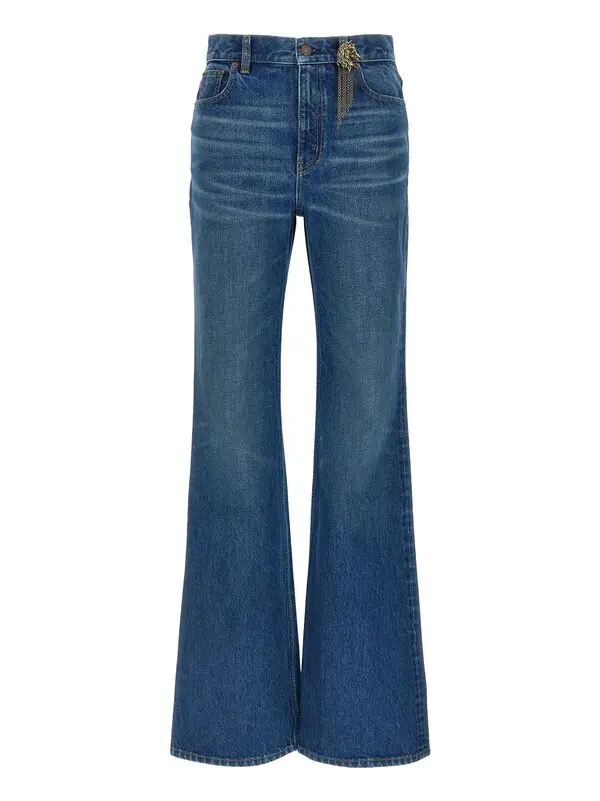 Chloé Charm Flared Jeans - Blue
