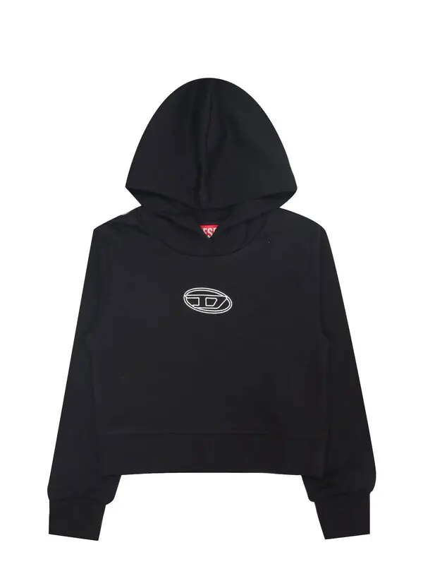 DIESEL® Cotton Blend Hoodie - Black