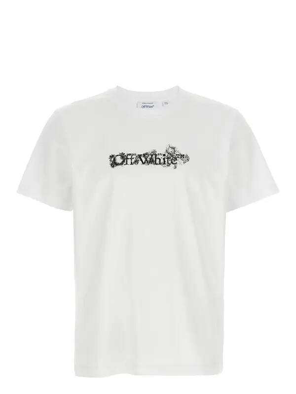 Off White Heraldic Treshold Arrows' T Shirt - White/black