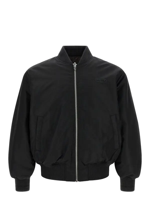 DIESEL® W-type-d1' Reversible Bomber Jacket - Black