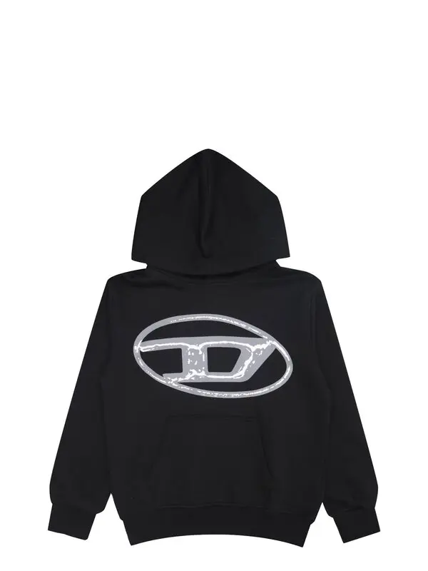 DIESEL® Cotton Blend Hoodie - Black