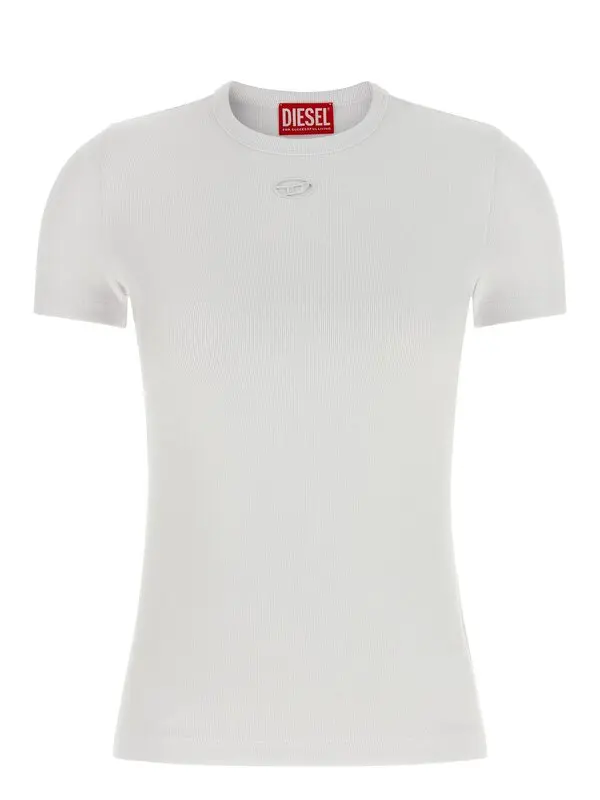 DIESEL T-ribber-od' T-shirt - White