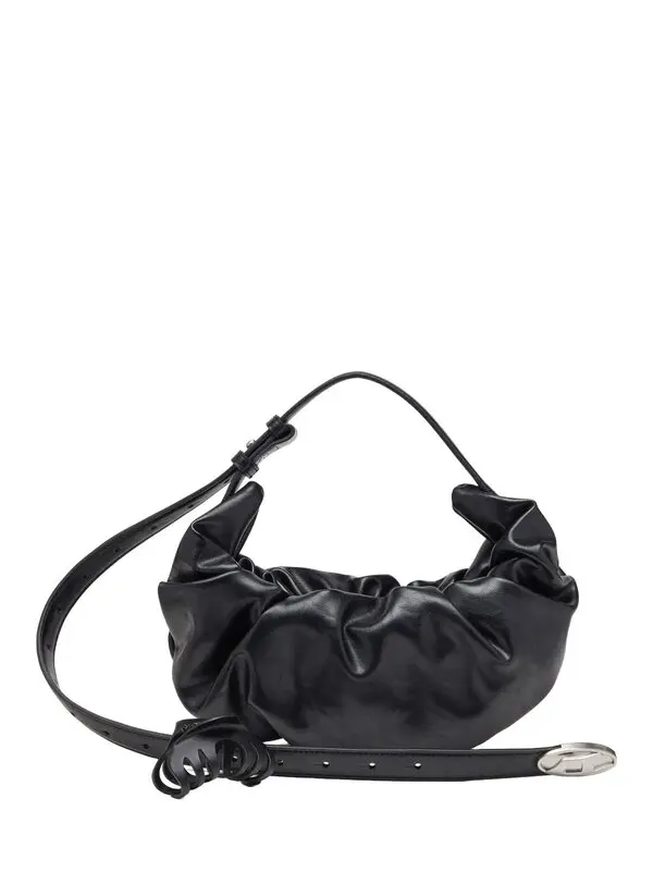 DIESEL Grab Small Hobo Bag - Black