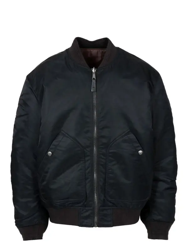 DIESEL® Zip Up Jacket - Nero+marrone