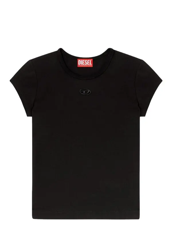 DIESEL® Logo Cotton T-shirt - Black