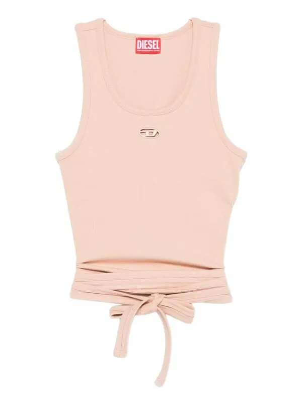 DIESEL Cotton Tank Top - Powder