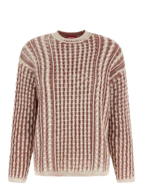 Diesel Cotton Cable Knit Sweater - Multicolor