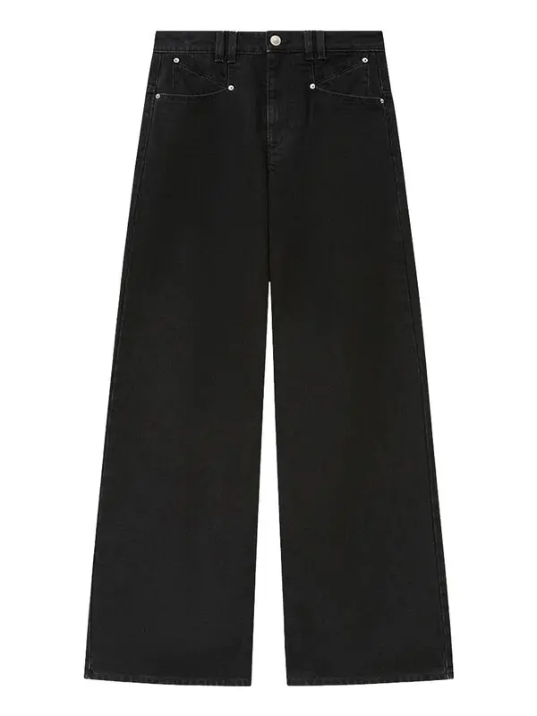 Isabel Marant Wide Leg Pants - Black