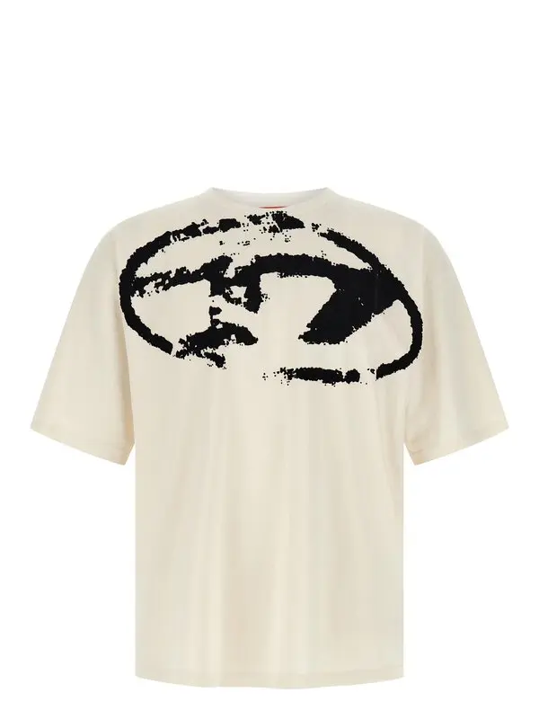 DIESEL T Boxt N14' T Shirt - White/black
