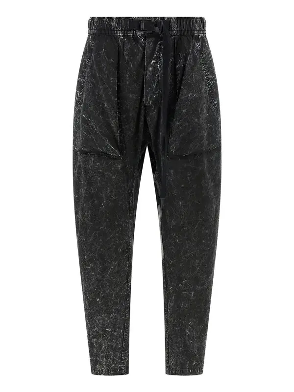 THOM KROM Marble-effect Cotton Trousers - Black