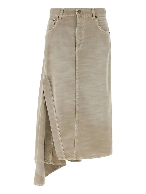HAIKURE Ann Bull 44 Midi Skirt - Gray