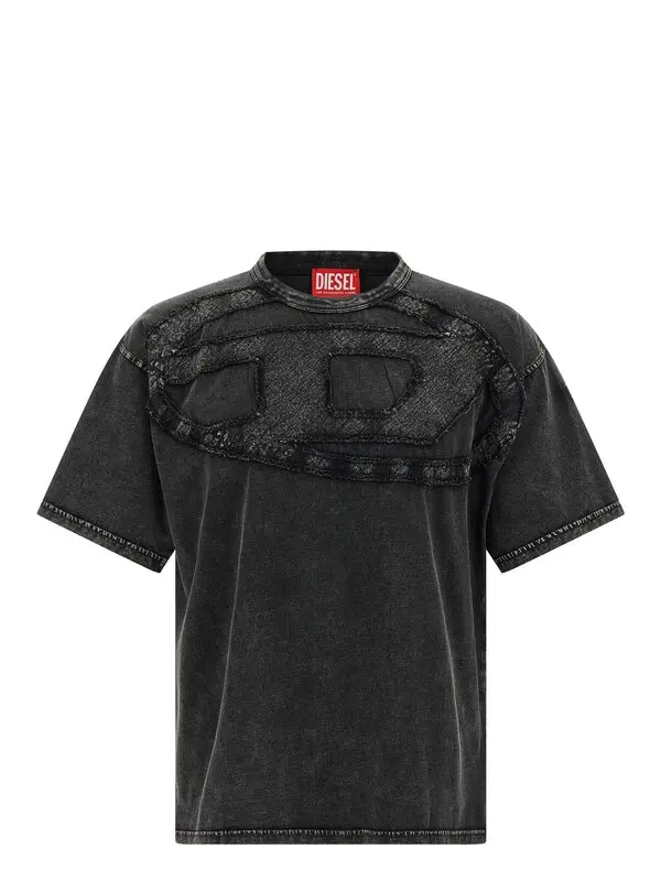 DIESEL T Boxt Den' T Shirt - Gray