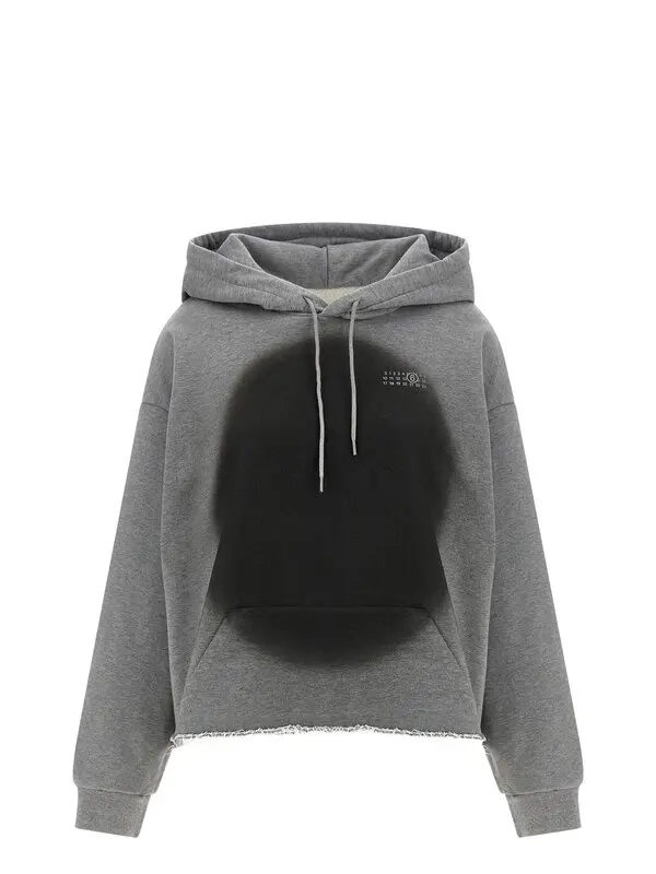 MAISON MARGIELA Numeric Signature Spray Hoodie - Gray