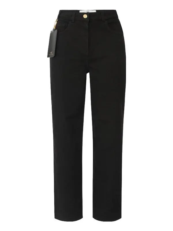 Elisabetta Franchi Straight Leg Jeans - Nero