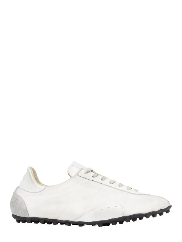 MAISON MARGIELA Lace-up Sneakers - White/white/birch White