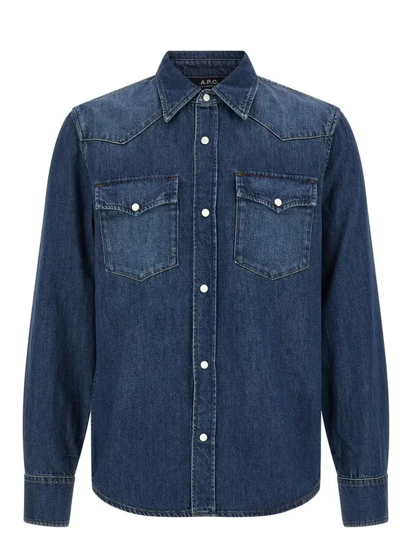 A.p.c. Western' Shirt - Blue