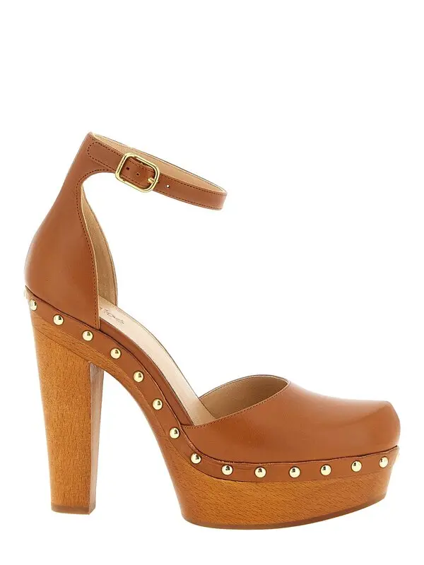 Chloé Lola Leather Pumps - Brown