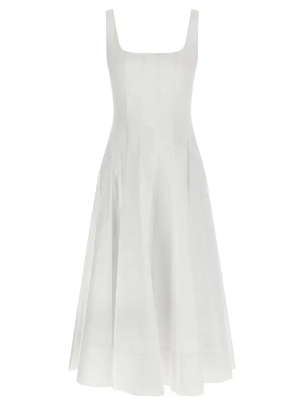 Staud Wells Midi Dress - White