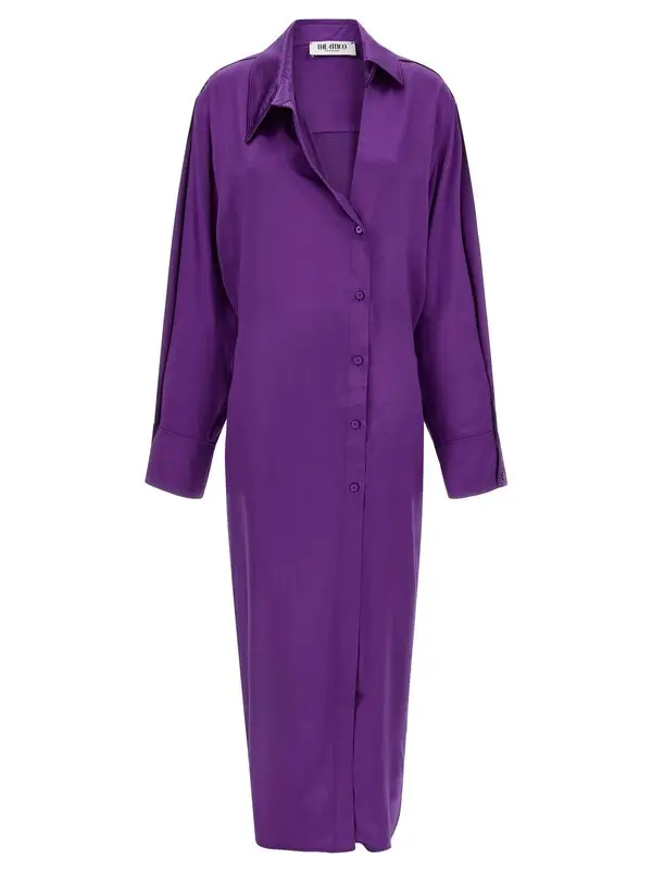Attico Chemisier Midi Dress - Purple