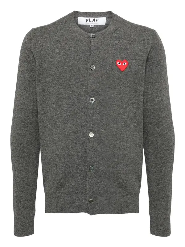 Comme Des Garçons Wool Cardigan - Grey