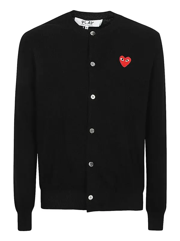 Comme Des Garçons Wool Cardigan - Black