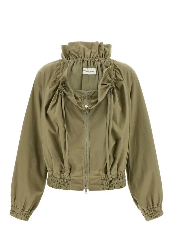 Dries Van Noten Cotton Poplin Voly Jacket - Green
