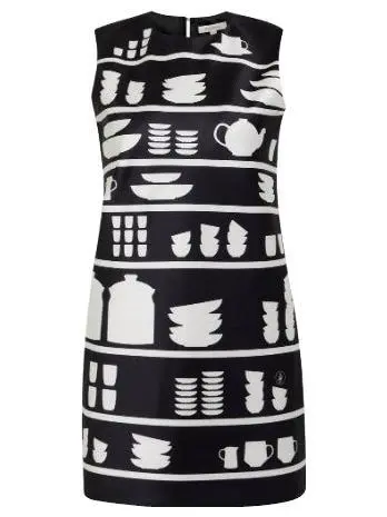 JW Anderson Mini Shift Dress - Black/white