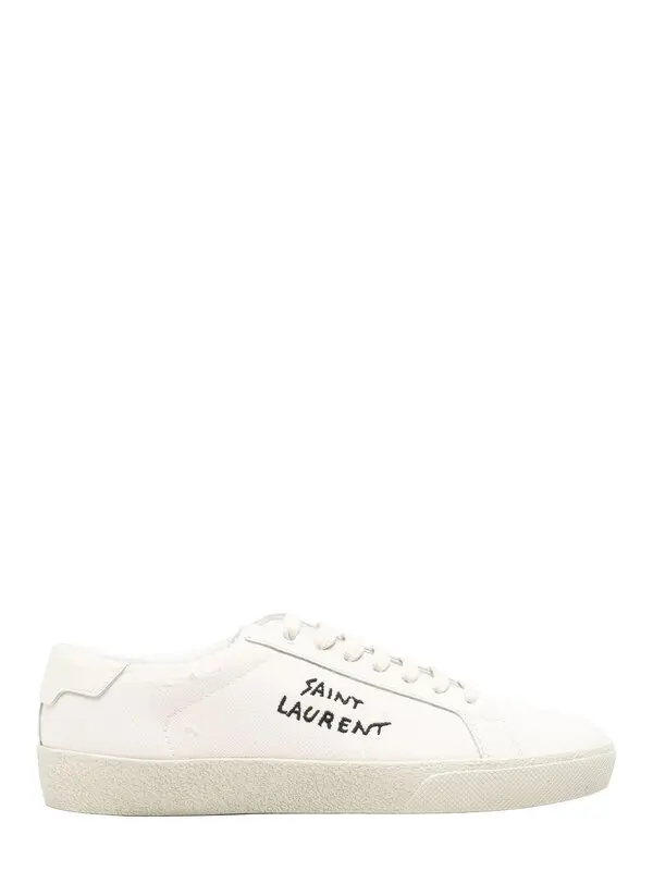 Saint Laurent Sl/06 Signature Sneakers - Panna