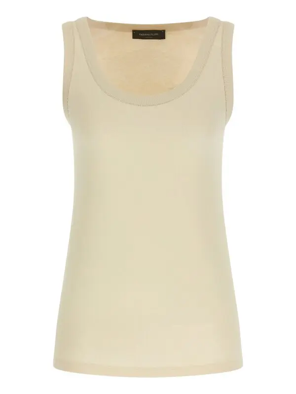 Fabiana Filippi Diamond Wire Top - Beige