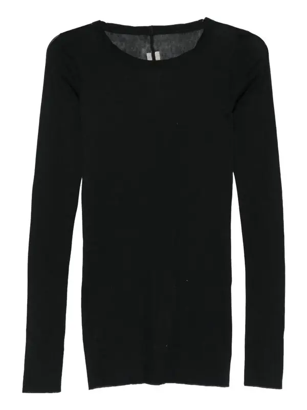 Rick Owens Rib Long-sleeve T-shirt - Black