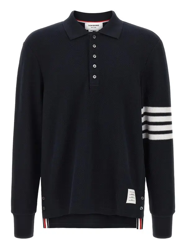 Thom Browne 4 Bar' Polo Shirt - Blue