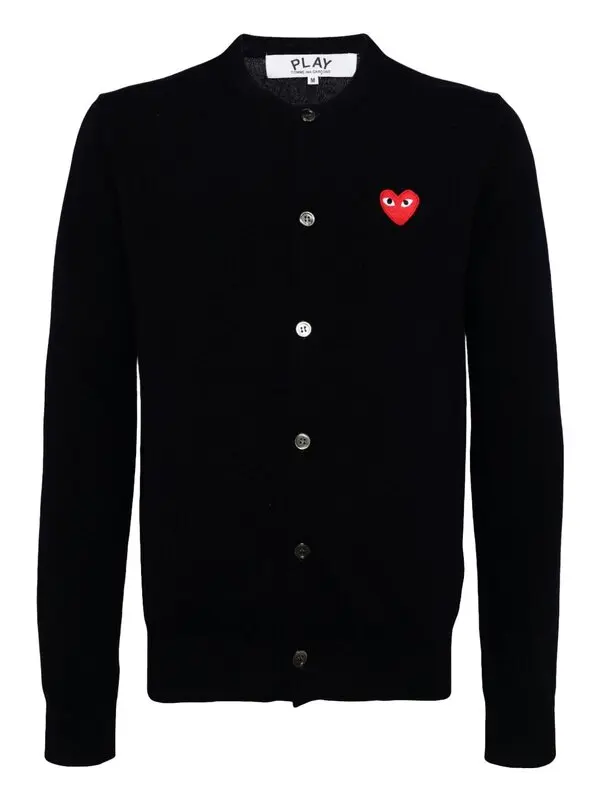 Comme Des Garçons Wool Cardigan - Blue