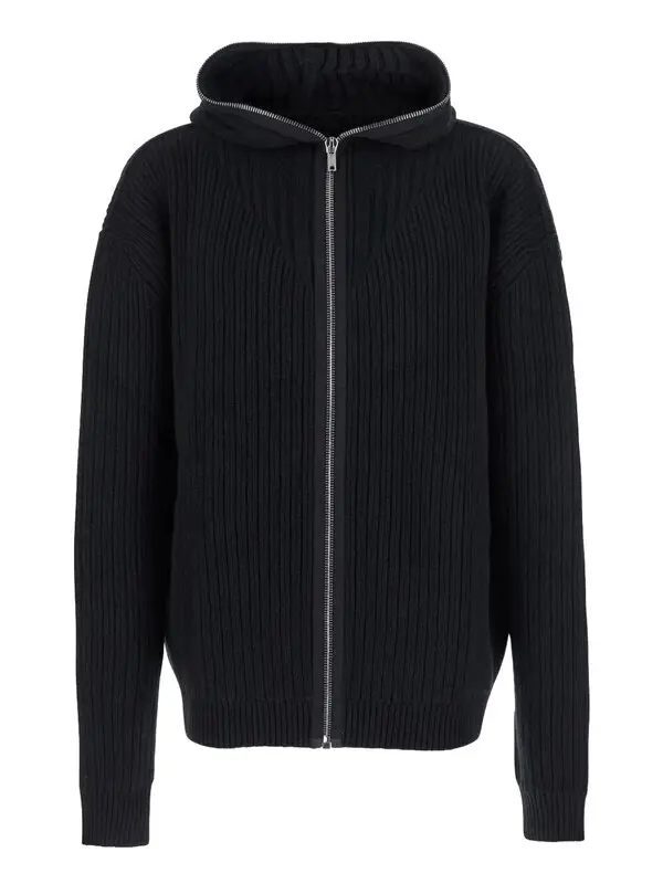 Rick Owens Zipped Hoodie - Black