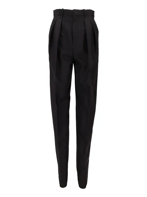 Saint Laurent Straight Leg Trousers - Noir