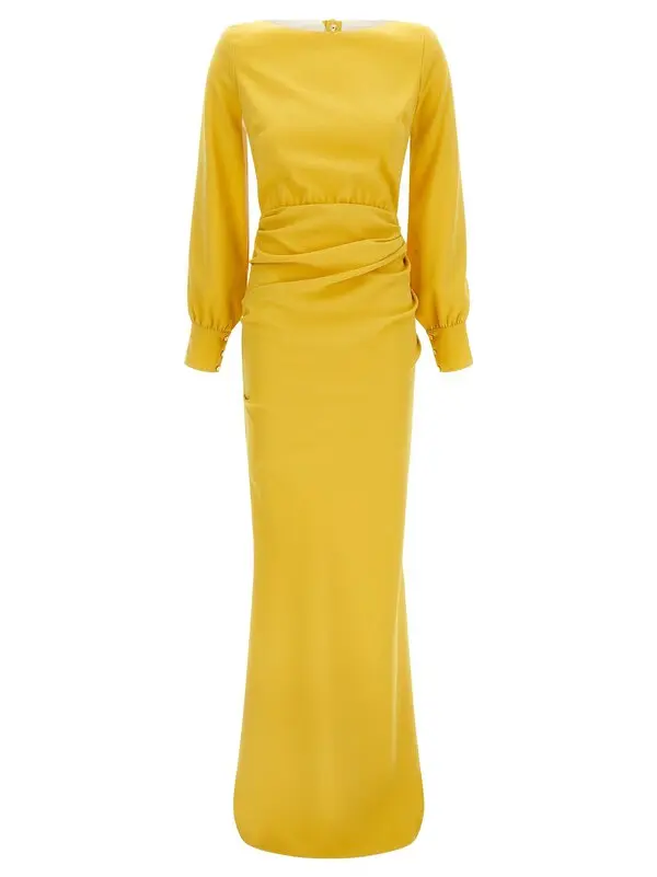 Elisabetta Franchi Long Dress - Yellow