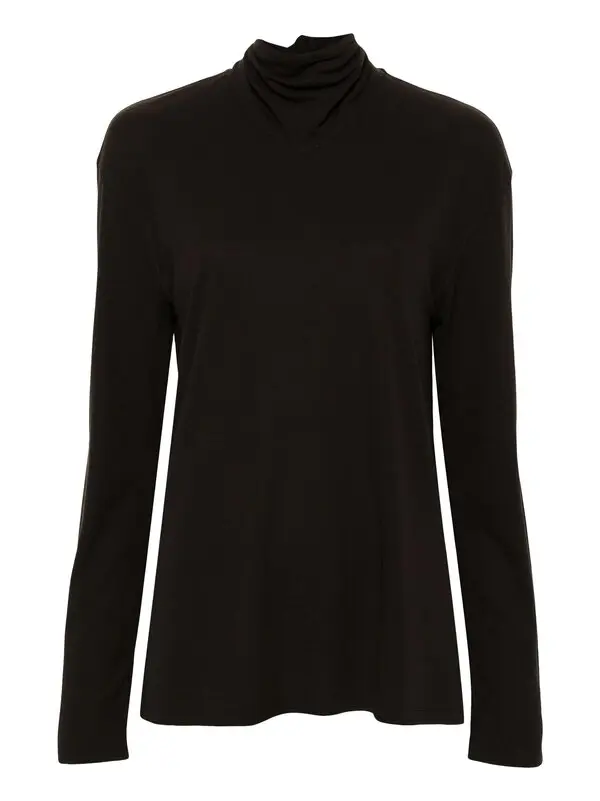 LEMAIRE Foulard Top - Dark Espresso