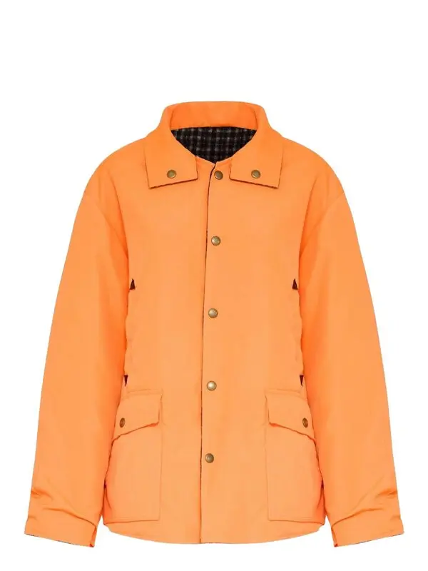 MAISON MARGIELA Sportsjacket - Orange Fluo/black Check