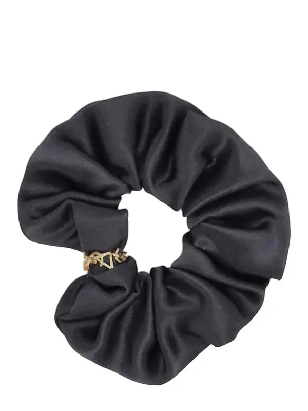 Saint Laurent Chouchou Satin Hair Tie - Noir