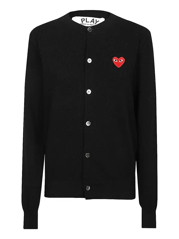 Comme Des Garçons Wool Cardigan - Black