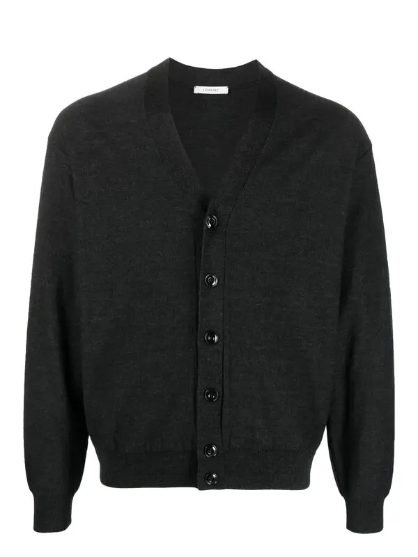 LEMAIRE Relaxed Twisted Cardigan - Anthracite