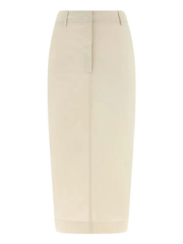 THELATEST Donna Midi Skirt - White