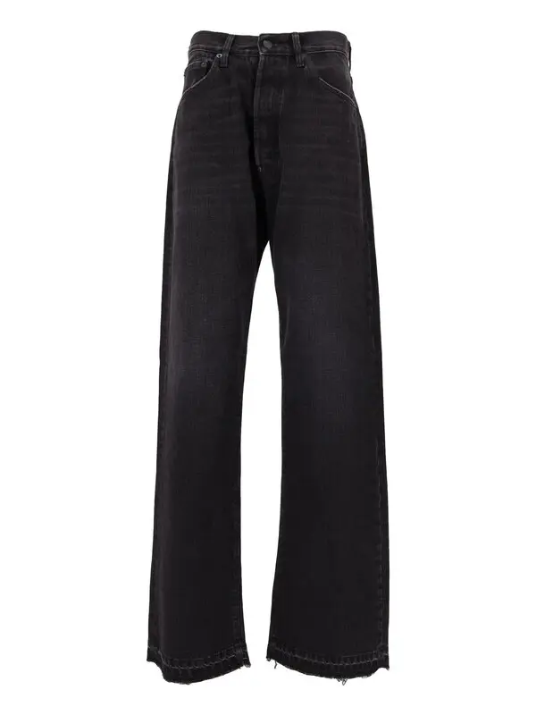 MAISON MARGIELA Wide Leg 5 Pocket Pants - Washed Black