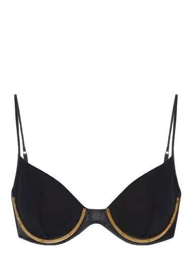 Elisabetta Franchi Full Coverage Bra - Nero