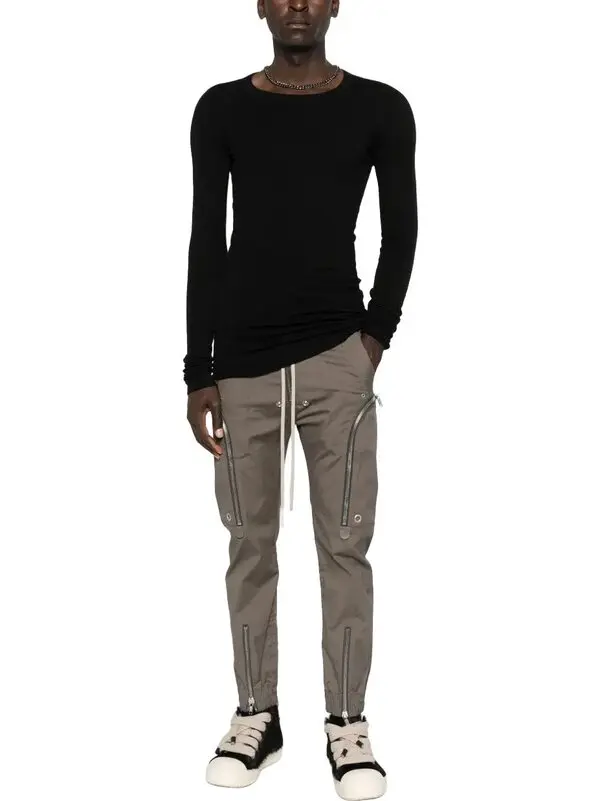 Rick Owens Rib Ls T - Black